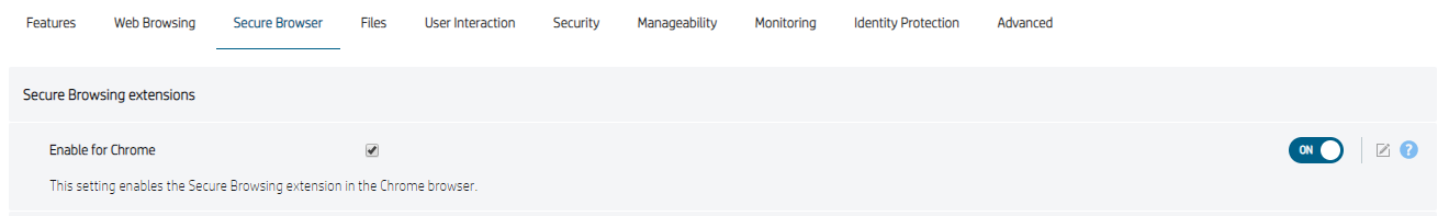 Enabling and configuring Google Chrome extension support