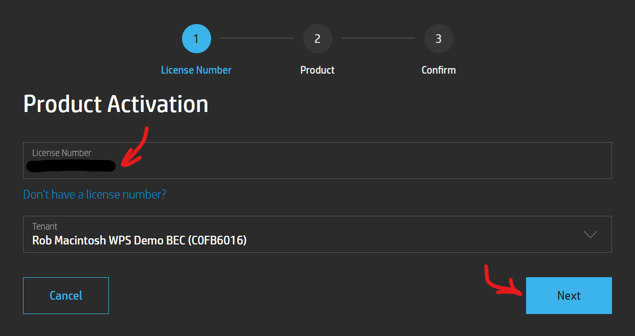 Adding/activating your license