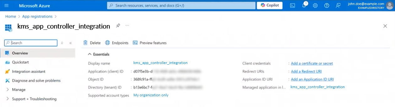 Integrating an Azure KMS with the Wolf Security Controller for Sure Admin