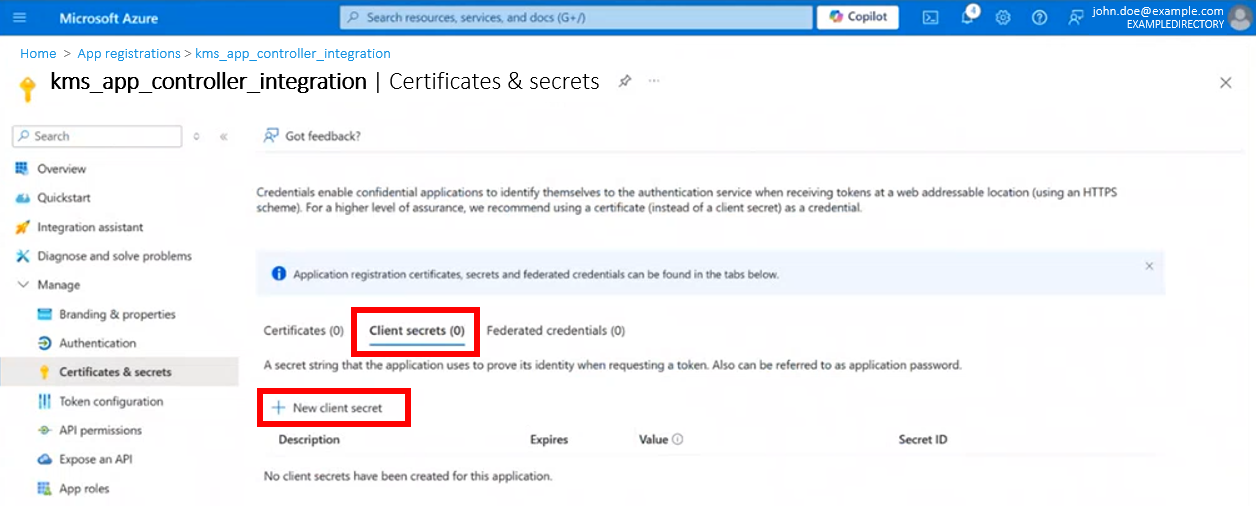 Integrating an Azure KMS with the Wolf Security Controller for Sure Admin