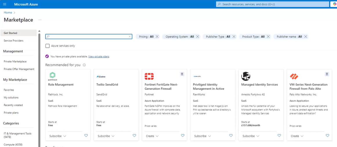 HP Sure Admin KMS Deployment from Azure Marketplace