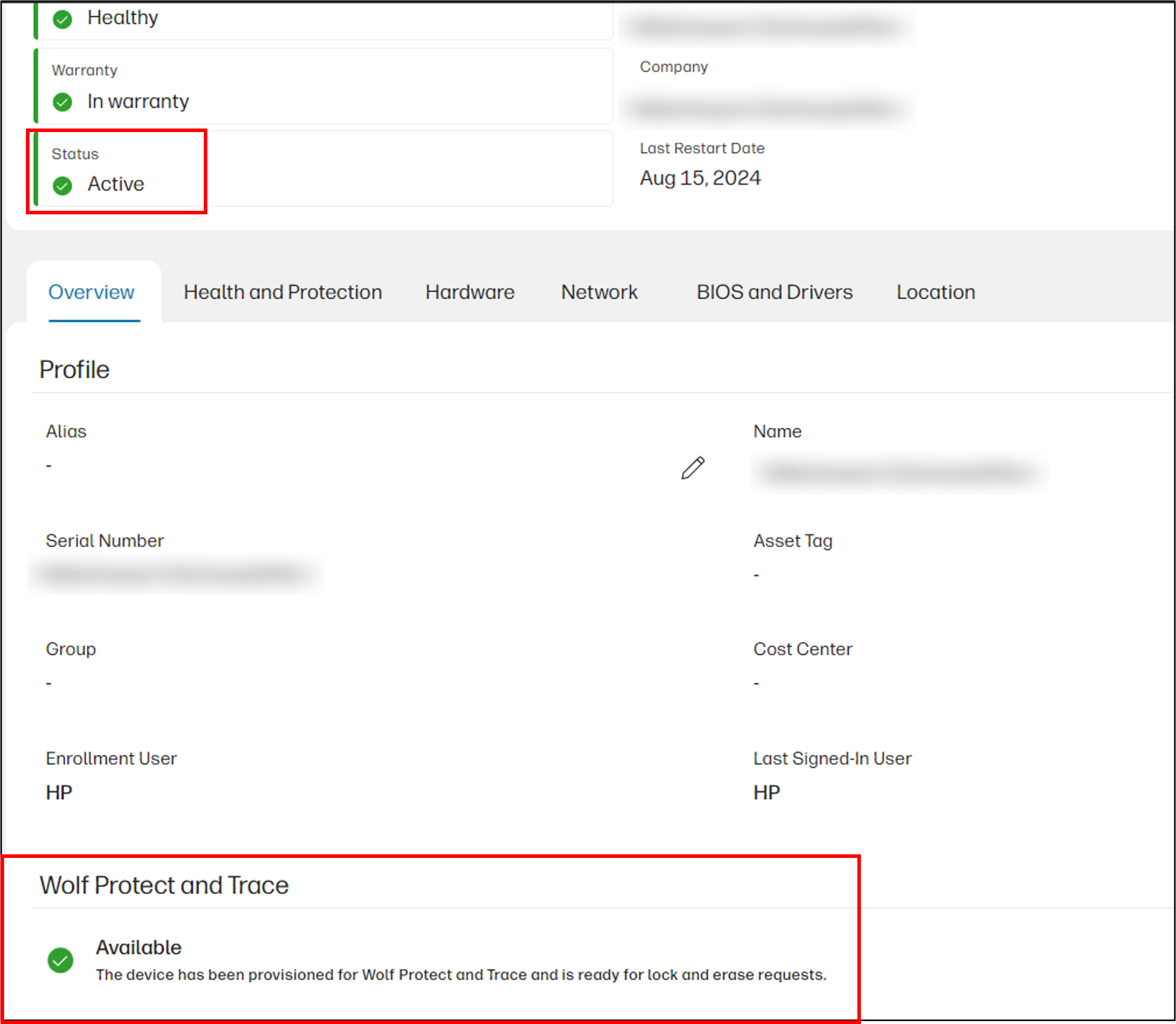 Protect and Trace : Locking and Unlocking a Device