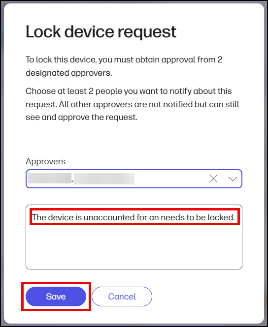 Protect and Trace : Locking and Unlocking a Device