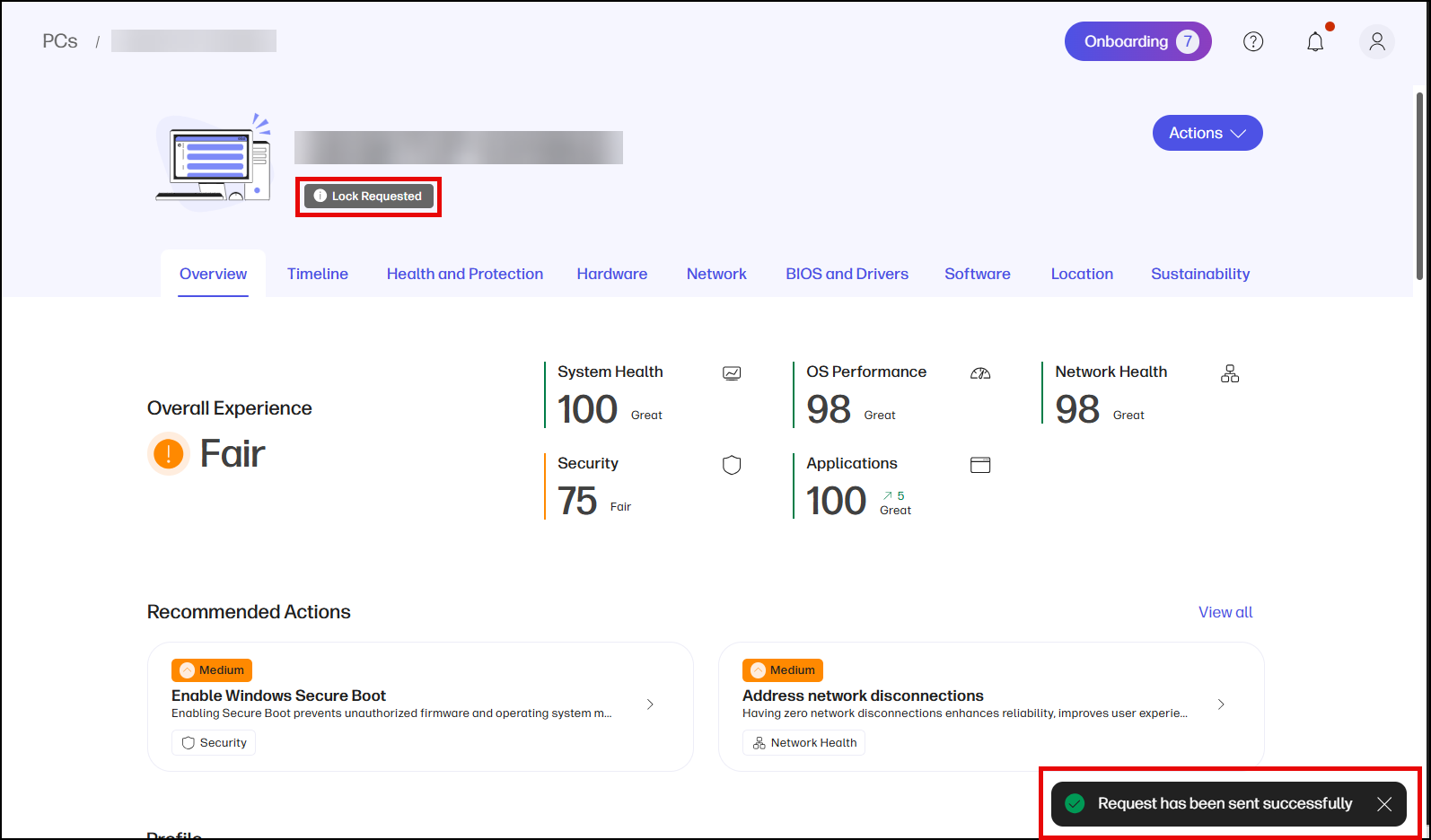 Protect and Trace : Locking and Unlocking a Device
