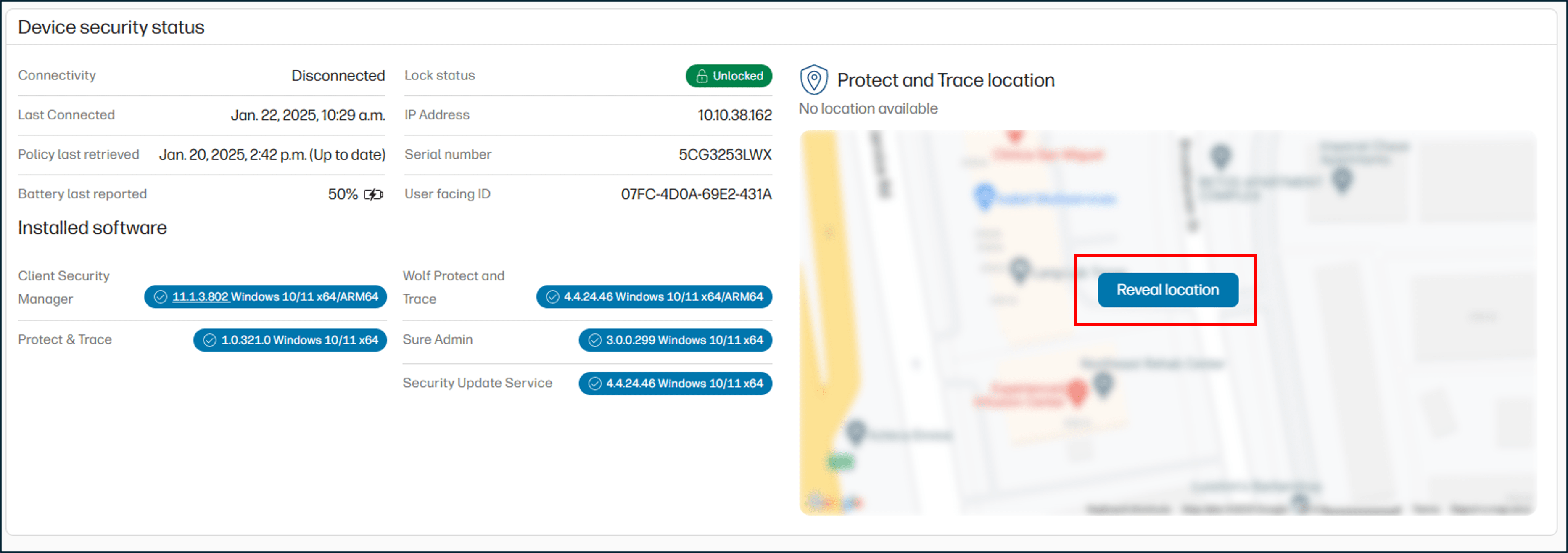 Protect & Trace: Finding Devices