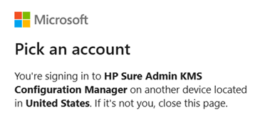 HP Sure Admin KMS Deployment from Azure Marketplace