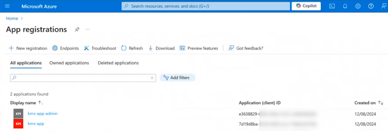 Integrating an Azure KMS with the Wolf Security Controller for Sure Admin
